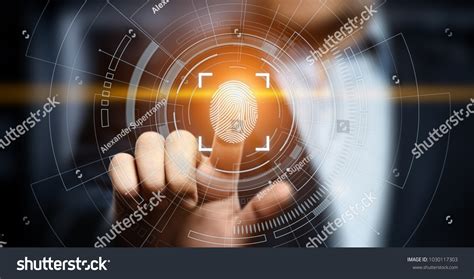 Fingerprint Scan Provides Security Access Biometrics Stock Photo Shutterstock