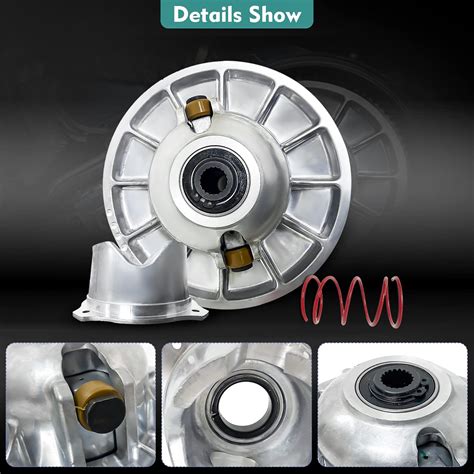 Primary And Secondary Driven Clutch Assembly With Helix And Spring Fit For