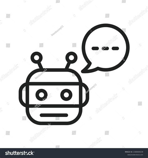 Chatbot Icon Vector Image Can Be Stock Vector Royalty Free 2180004239 Shutterstock