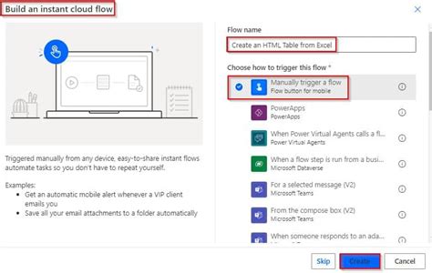 How To Create An Html Table From Excel In Power Automate