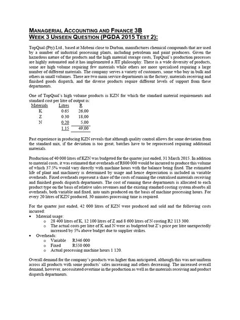 Acct332 Week 3 Unseen Question Pdf