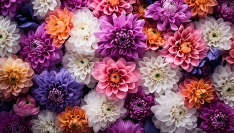 Premium Photo Background Of Colorful Real Flowers Natural Wallpaper