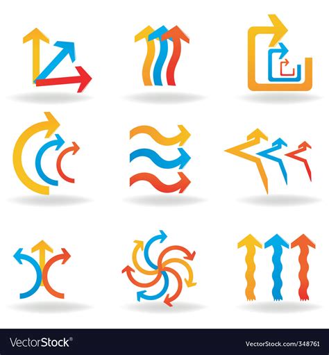 Designer Arrows Royalty Free Vector Image VectorStock