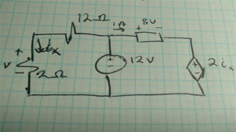 solved find ix and v in the circuit below and the power