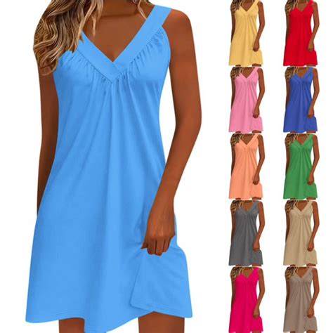 Baikeli Sleeveless Mini Dresses For Women Summer Casual Beach Vacation