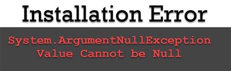 Sql Server Installation Error System Argumentnullexception Value Cannot Be Null Sql