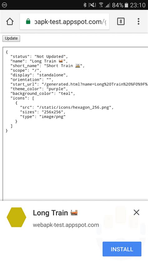 chrome for android webapk demo released