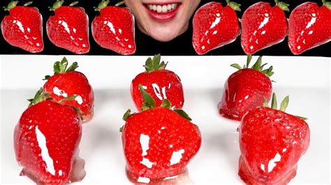 Asmr Strawberry Tanghulu Mukbang Youtube