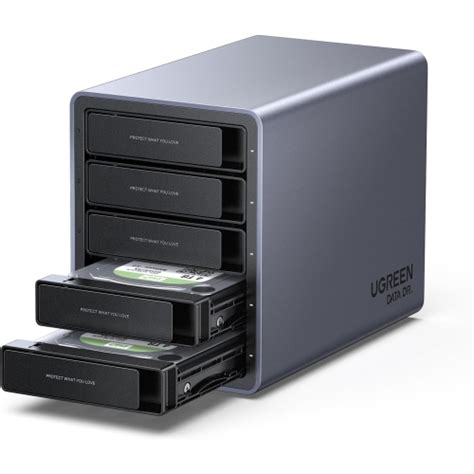 Ugreen 5 Bay Usb C Raid Hard Drive Enclosure 100tb For 35 25 Inch Ssd