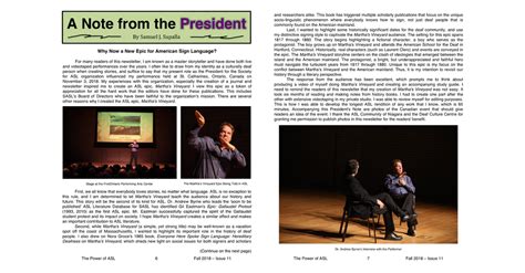 Sasl Newsletter Fall 2018 Issue Issue 11 Fall 2018 Page 6