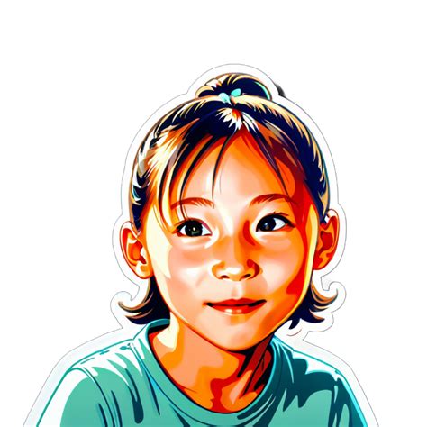 I Made An Ai Sticker Of 女孩 开心 儿童