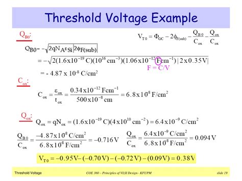 PPT Principles Of VLSI Design MOS Threshold Voltage Transistor Characteristics PowerPoint