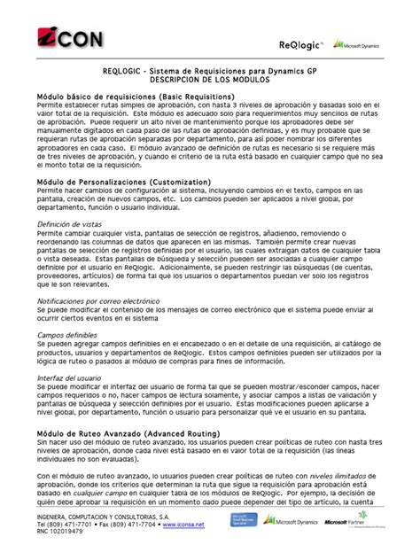 Reqlogic Modulos Descargar Gratis Pdf Presupuesto Ingeniería Informática