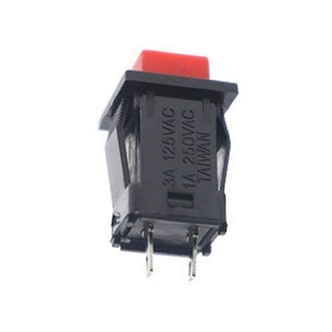 DS A Red Self Locking Push Button Switch