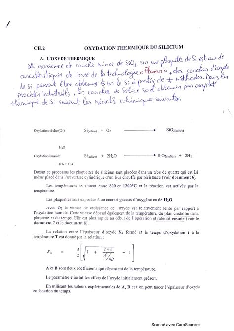 Solution Ch2 Cours Technologie De Fabrication Des Composants Circuits Lectroniques Et Cellules