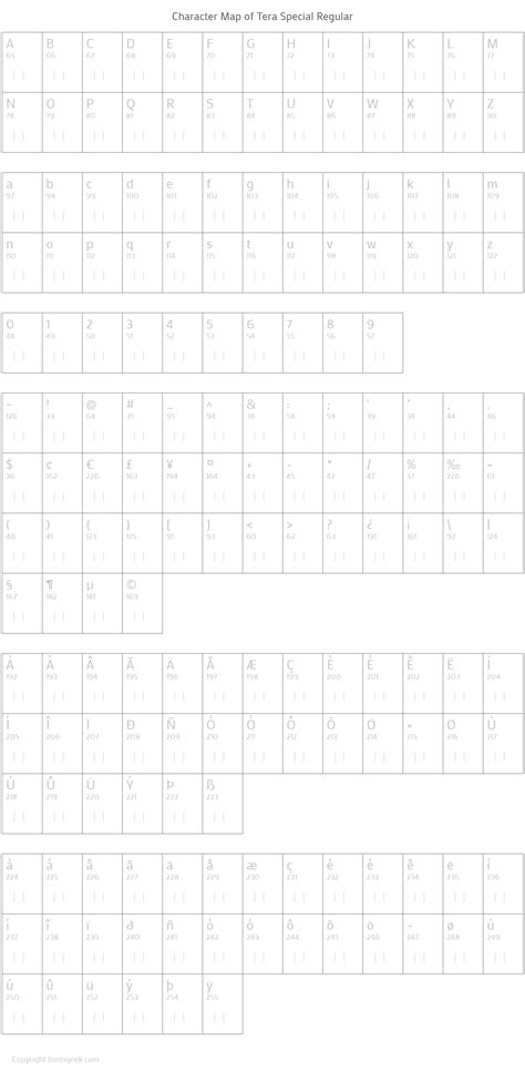 Tera Special Font Download For Free View Sample Text Rating And