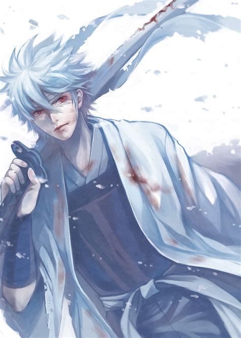 Sakata Gintoki Gintama Drawn By Monkey Danbooru