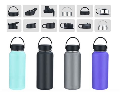 Hydro Vacuum Flask Wide Mouth Lid Laikoe Drinking Water Bottles