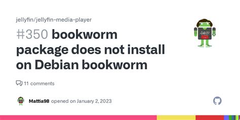 Bookworm Package Does Not Install On Debian Bookworm · Issue 350 · Jellyfinjellyfin Media