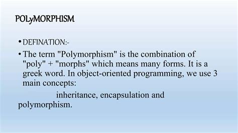 Polymorphism Ppt Ppt