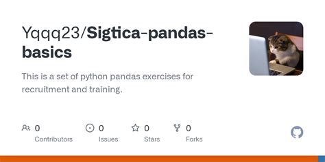 GitHub Yqqq23 Sigtica Pandas Basics This Is A Set Of Python Pandas