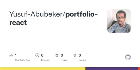Github Yusuf Abubeker Portfolio React