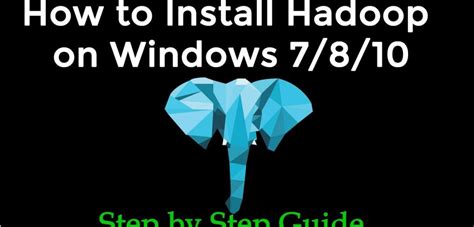 How To Install Hadoop On Windows LOSOMO