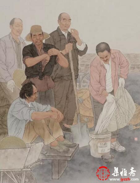 宁晋工笔画全国巡展来到杭州，且看小城故事多