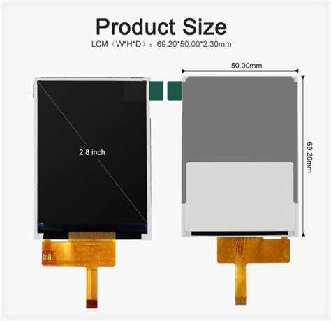 High Brightness Nits Pin TFT LCD Display Sunshine Readable
