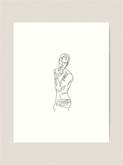 Jacob Line Art Naked Man Line Art Printable Wall Art Art Print Nude Line Art Man Male