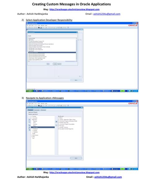 Creating Custom Messages In Oracle Applications Pdf