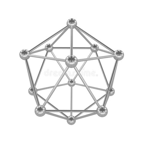 Molecule Molecular Lattice 3d Illustration Stock Illustration Illustration Of Molecular