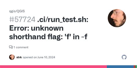 Ciruntestsh Error Unknown Shorthand Flag F In F · Issue 57724 · Qgisqgis · Github
