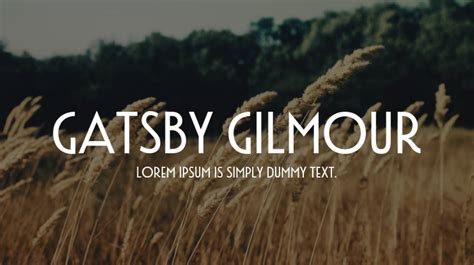 Gatsby Gilmour Font Download Free For Desktop Webfont