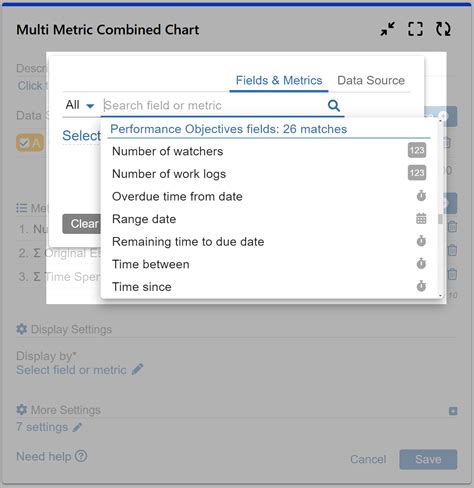 multi metric combined chart gadget for jira