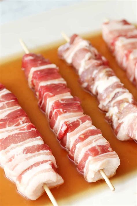 Bbq Smoked Pork Belly Kabobs Simply Happenings