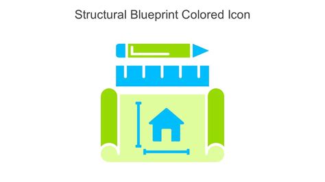 Structural Blueprint Colored Icon In Powerpoint Pptx Png And Editable