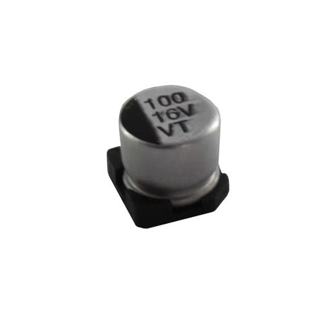خازن جامد پلیمری 100uf 16v سایز 5 4 6 3 مدل Smd ولتاتک