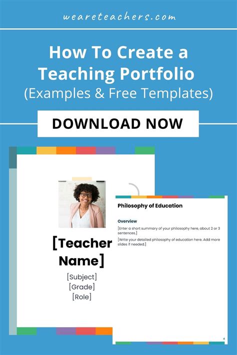 Professional Teacher Portfolio Templates