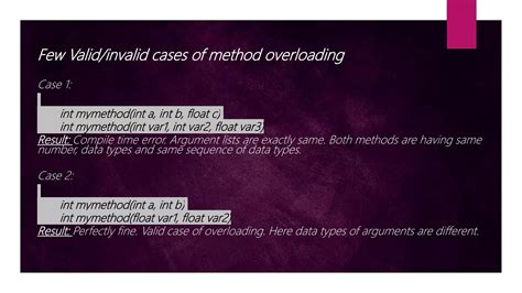 Method Overloading In Java Ppt