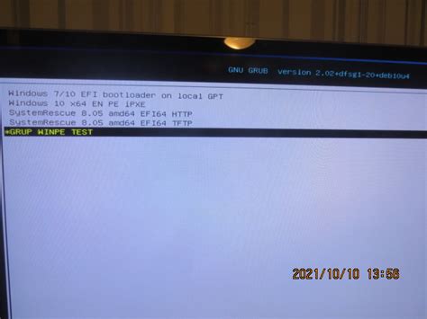 boot signed grub booting uefi pxe windows 10 pe finally unable to