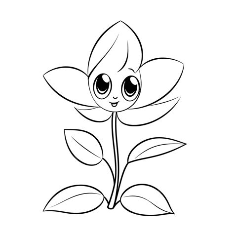 아이 개요 스케치를위한 귀여운 꽃 색칠 공부 페이지 그리기 벡터 꽃잎 그림 꽃잎 개요 꽃잎 스케치 Png 일러스트 및 벡터 에 대한 무료 다운로드 Pngtree