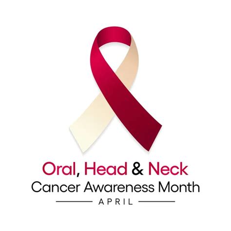 Vector Illustration Theme Oral Head Neck Cancer Awareness Week Observed