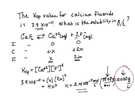 Solubility Product Constant Problems Science Chemical Reactions