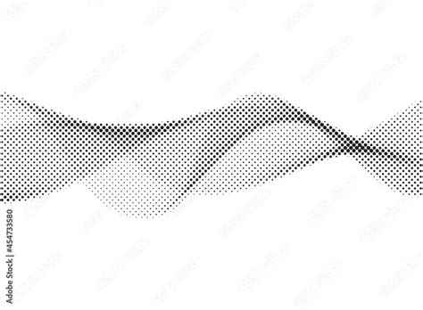 Abstract Halftone Wave Background Modern Gradient Halftone Pattern