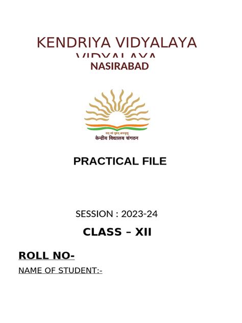 Practical File Xii Ip 1 Pdf