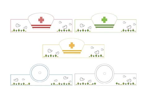 어린이집 유치원 병원놀이 신상 간호사 모자 반사경 간호사 모자 유치원 미술 간호사