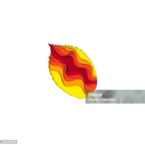 종이을 잎 모양 3 차원 디자인을 잘라 엽서 배너 포스터 현수막에 대 한 글자의 템플릿 화려한 벡터 일러스트입니다 0명에 대한 스톡 벡터 아트 및 기타 이미지 Istock