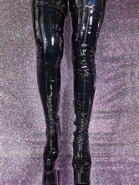 Sexy Over The Knee Boots Platform High Heel Thigh High Boots Milanoo Com