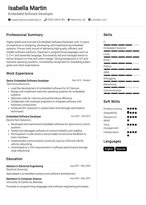 24 Software Developer Resume Examples And Templates For 2026